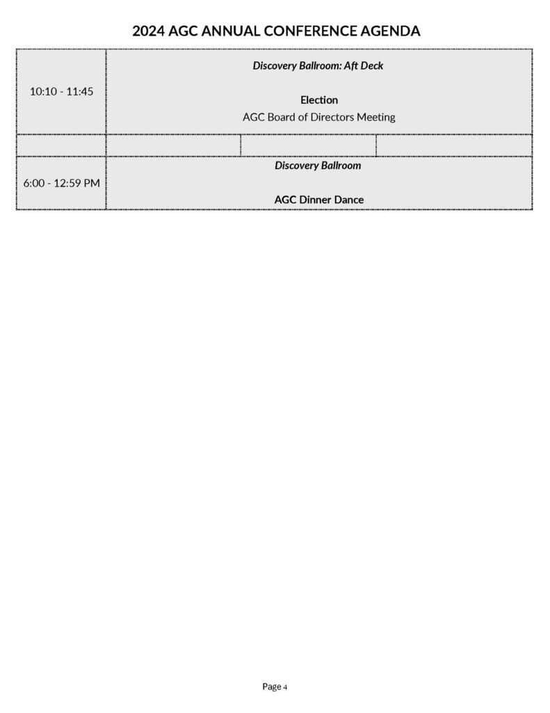 AGC Conference 2024 Agenda - Associated General Contractors of Alaska (AGC)